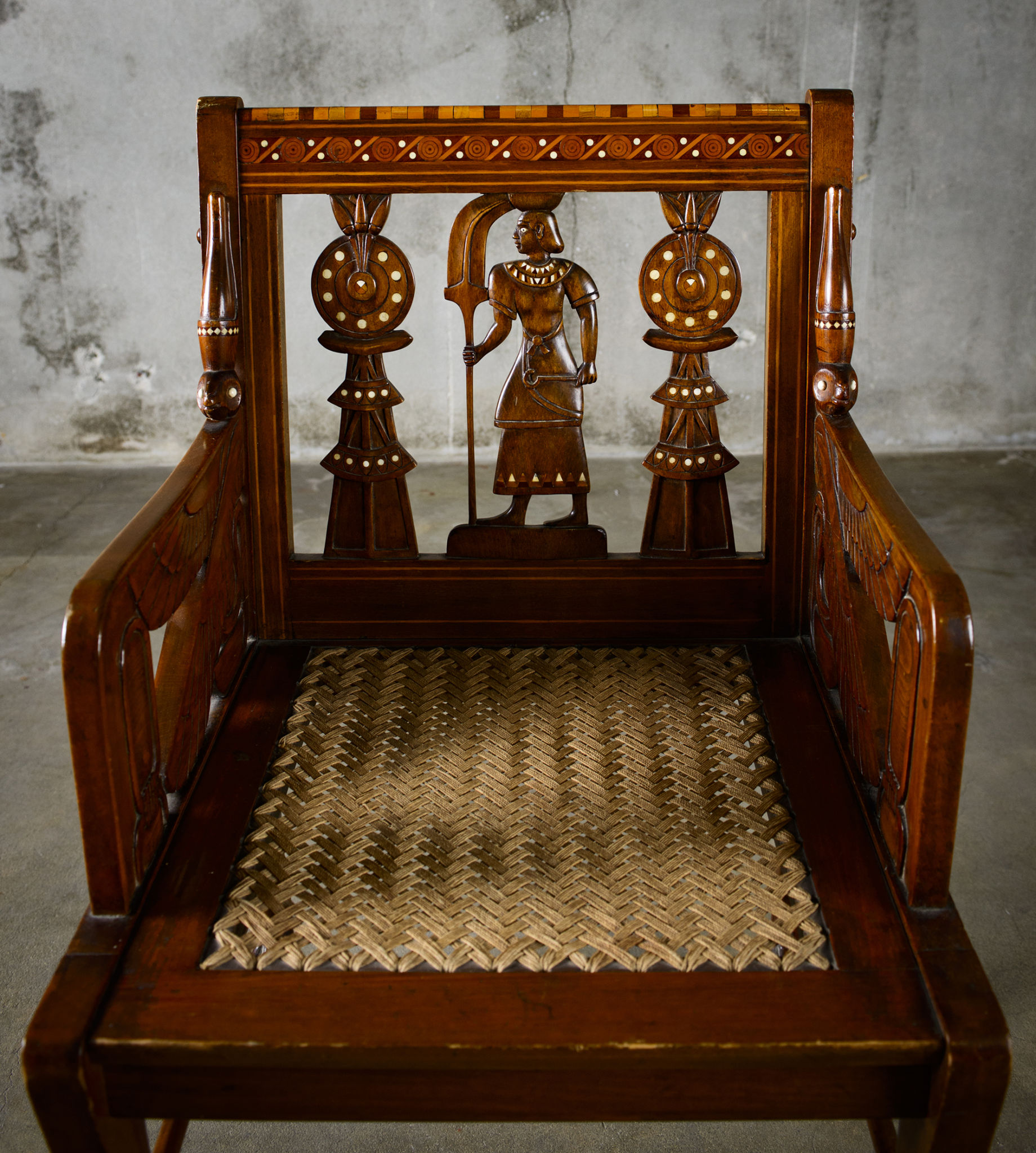 PAIR OF EGYPTIAN ARMCHAIRS - JF Chen