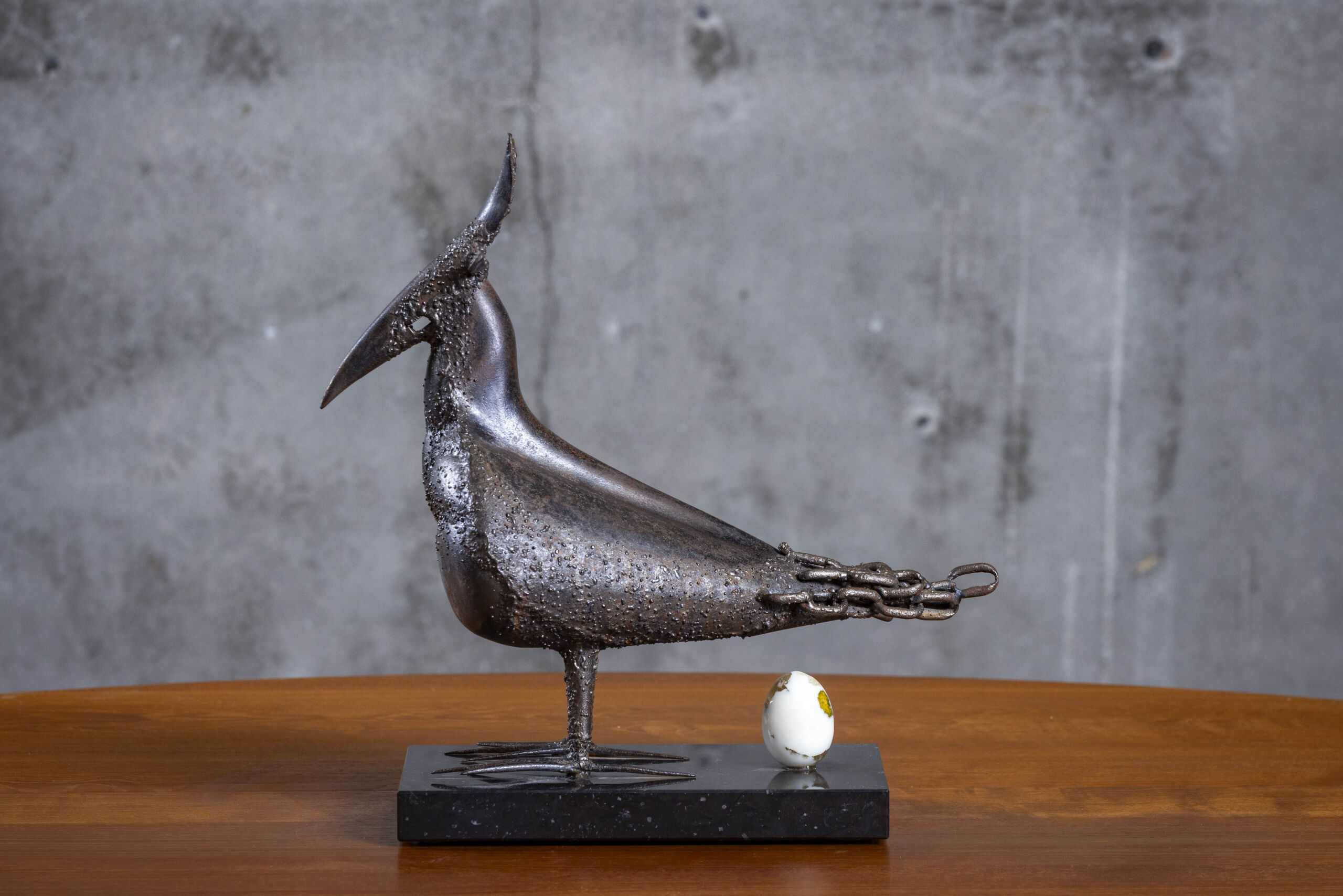 WELDED SCULPTURE OF A BIRD - JF Chen